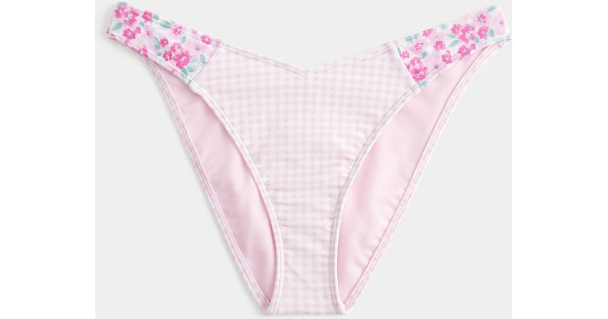 Hollister Low-rise Cheeky Bikini Bottom in Pink | Lyst UK