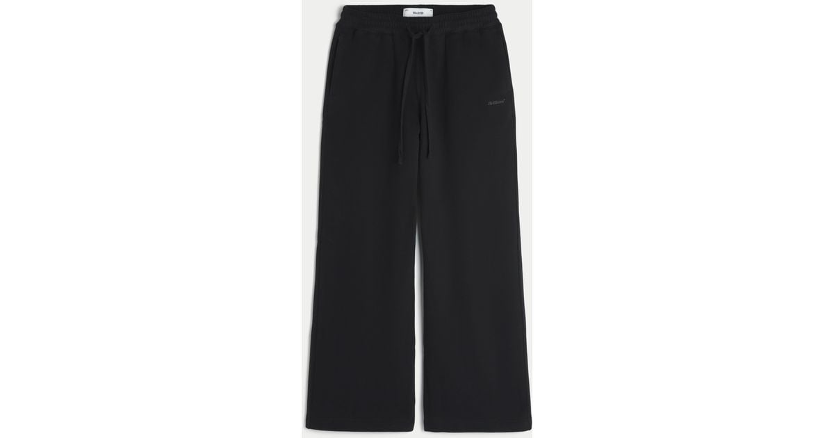Hollister Baggy Bootcut Sweatpants in Black for Men | Lyst UK