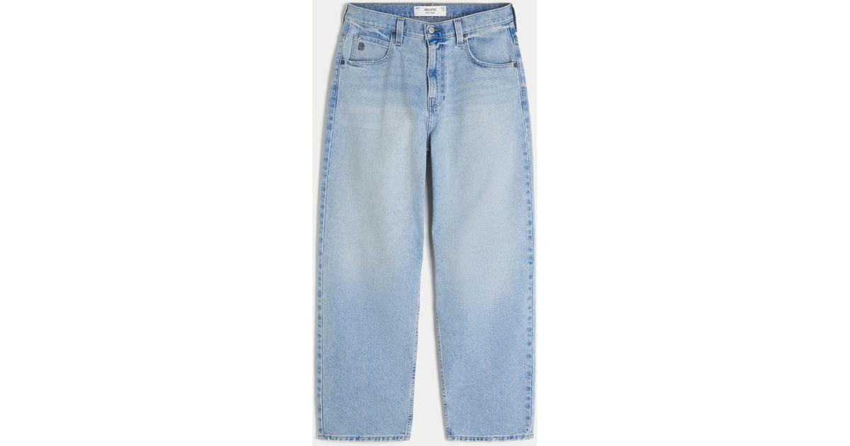 Hollister Light Wash Skater Baggy Jeans in Blue for Men | Lyst UK