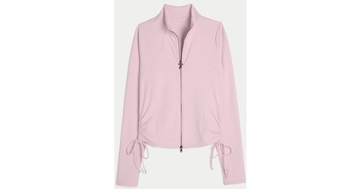 Hollister Gilly Hicks Active Recharge Side-tie Zip-up Jacket in Pink ...