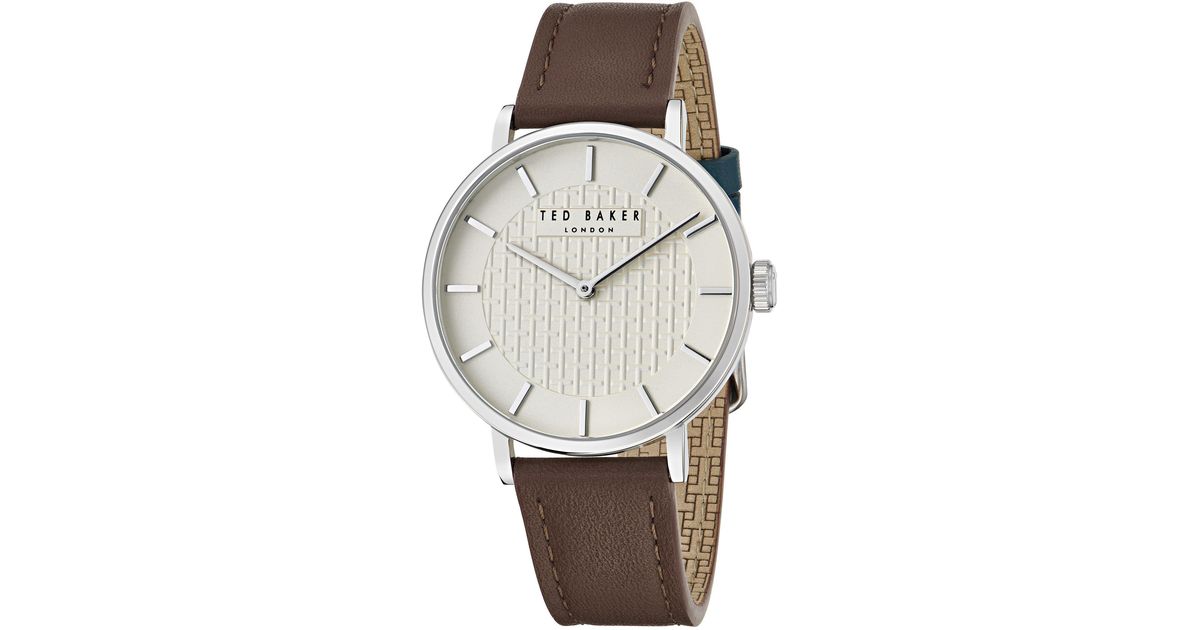 Ted Baker Analogue Quartz Watch in Metallic for Men | Lyst UK