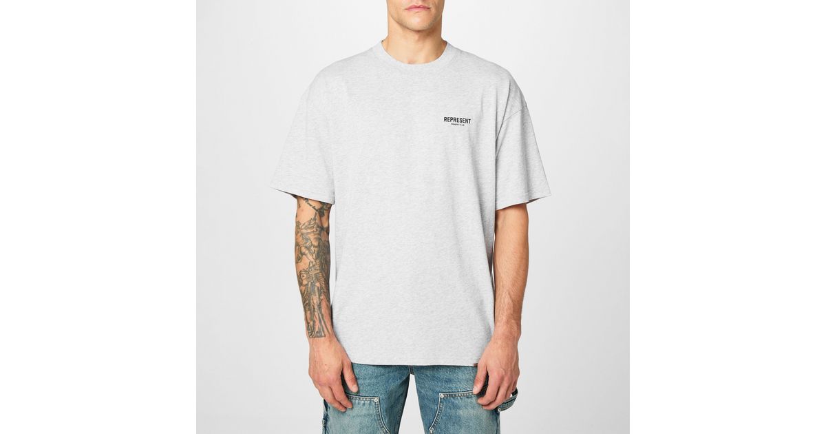Represent Owners Club Oversized Fit T-Shirt in White for Men | Lyst UK