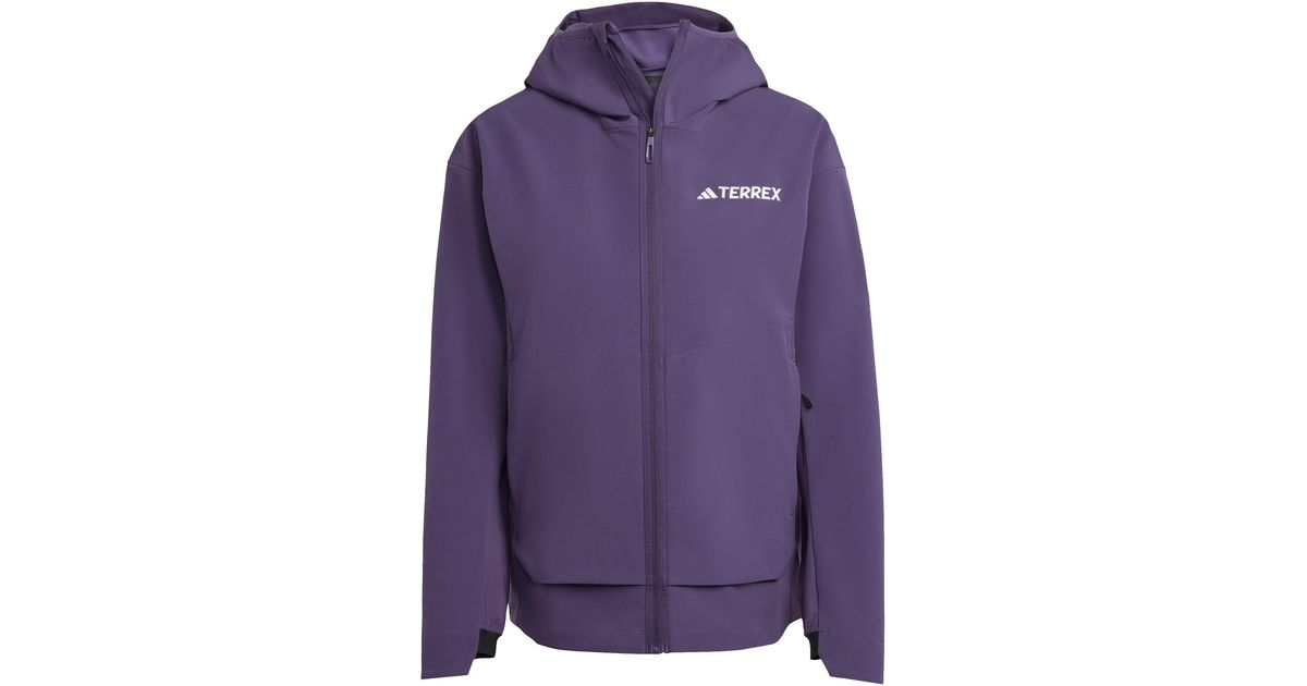 adidas Terrex Multi Softshell Jacket in Purple | Lyst UK