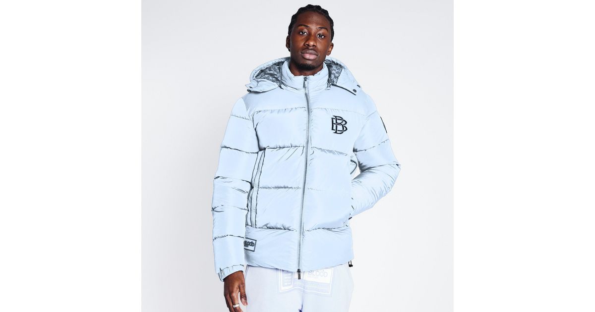Blood Brother Heavyweight Quilted Puffer Jacket in Blue for Men | Lyst UK