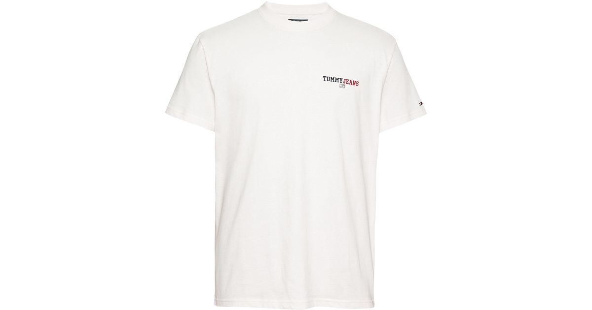 Tommy Hilfiger Tjm Dna Graphic Regular Fit T-Shirt in White for Men ...