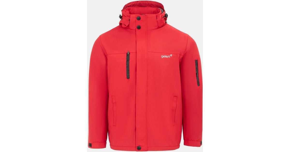 Gelert Fleece Lined Outdoor Jacket in Red for Men | Lyst UK