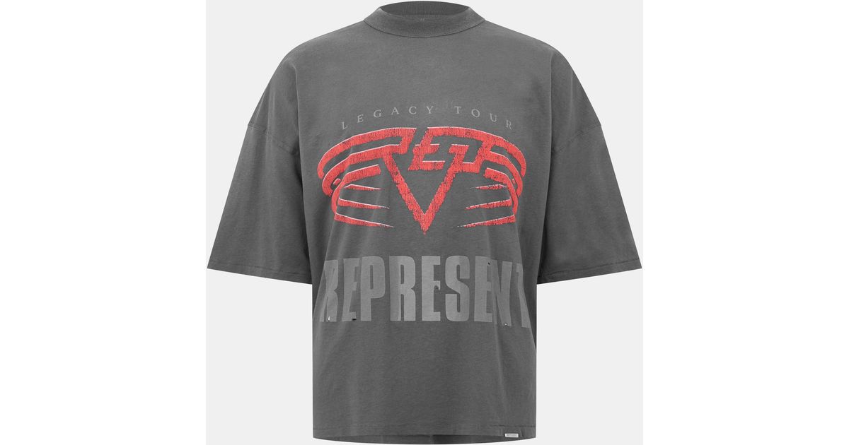 Represent Rep Living Legacy Oversized T-Shirt in Grey for Men | Lyst UK