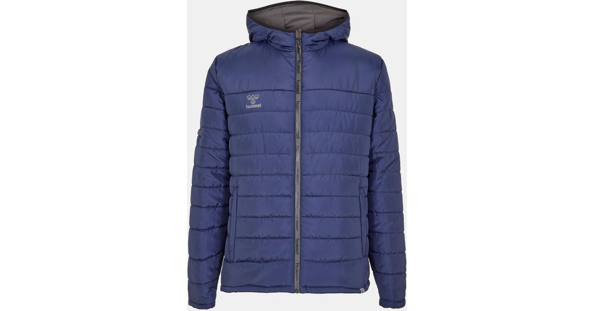 Hummel Lightweight Puffer Jacket in Blue for Men | Lyst UK