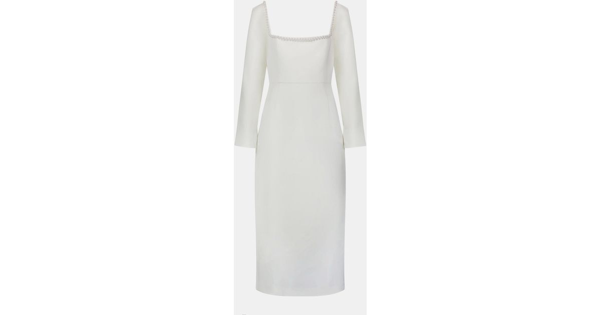 Odd Muse The Ultimate Muse Midi Pearl Dress in White | Lyst UK