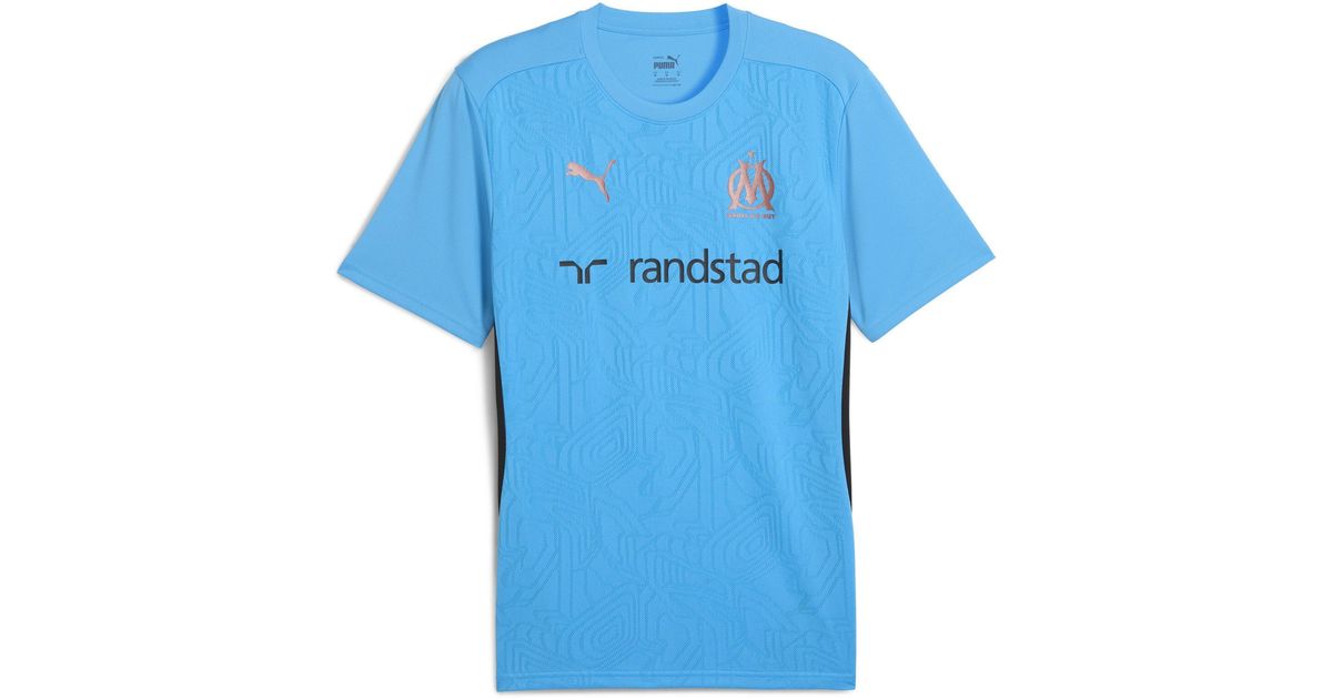 PUMA Olympique De Marseille Training Shirt 2024 2025 Adults in Blue for ...