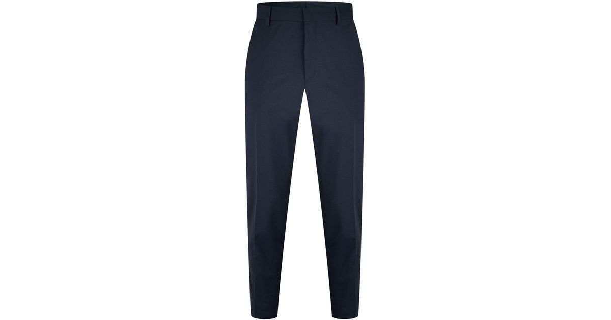 BOSS Hbb Genius Suit Trousers, Tailored Fit in Blue for Men | Lyst UK