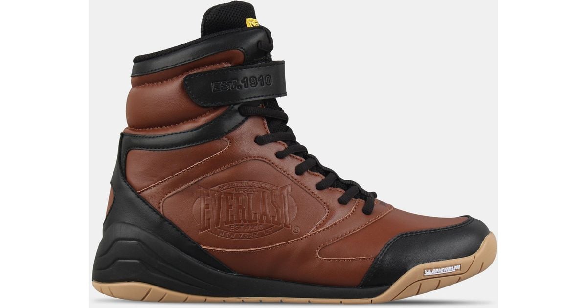 Everlast Hi Cut Boxing Boots in Brown for Men | Lyst UK