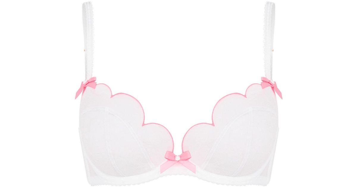 Agent Provocateur Lorna Plunge Underwired Bra in Pink | Lyst UK