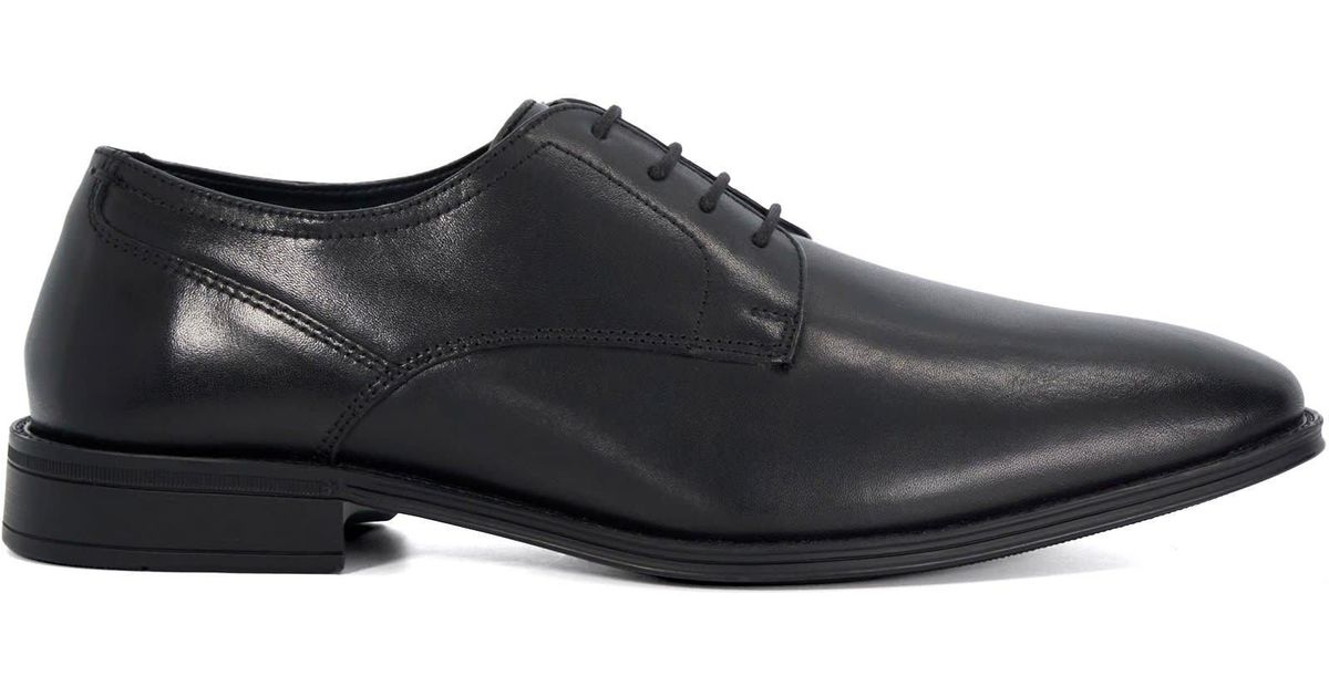 Dune Satin Derby Shoes in Black for Men | Lyst UK