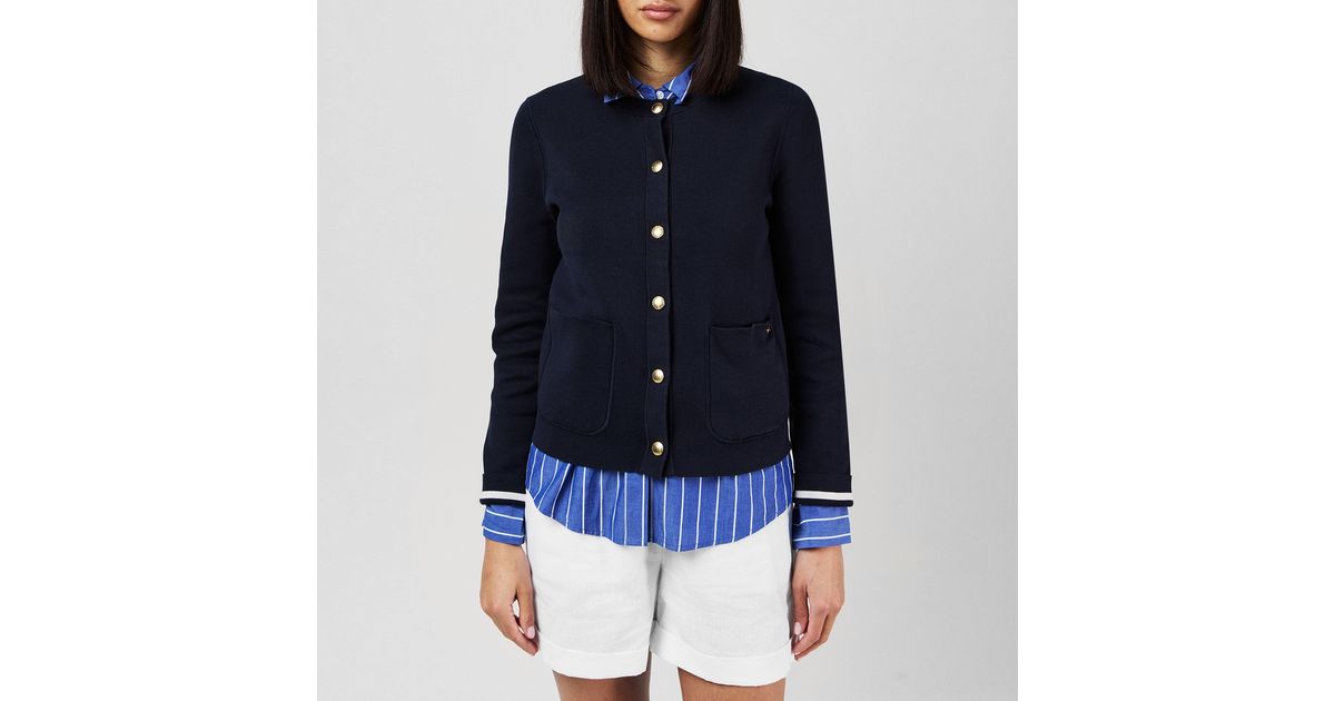 Tommy Hilfiger Cardigan Sweater in Blue | Lyst UK