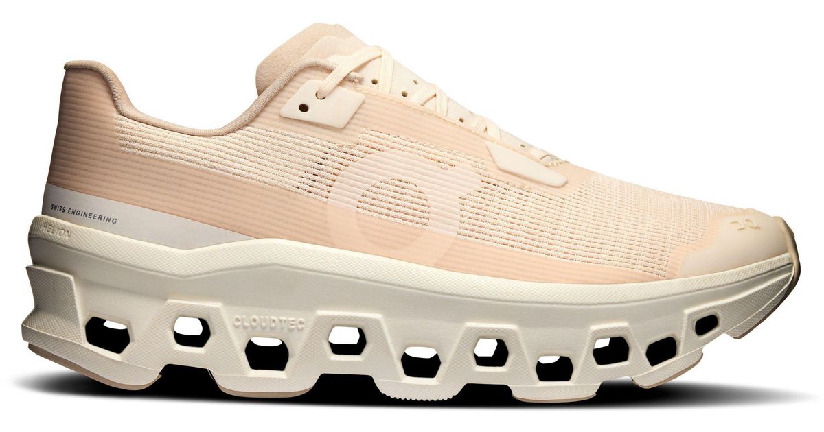 On Shoes Cloudmster Void Running Shoes in Natural | Lyst UK