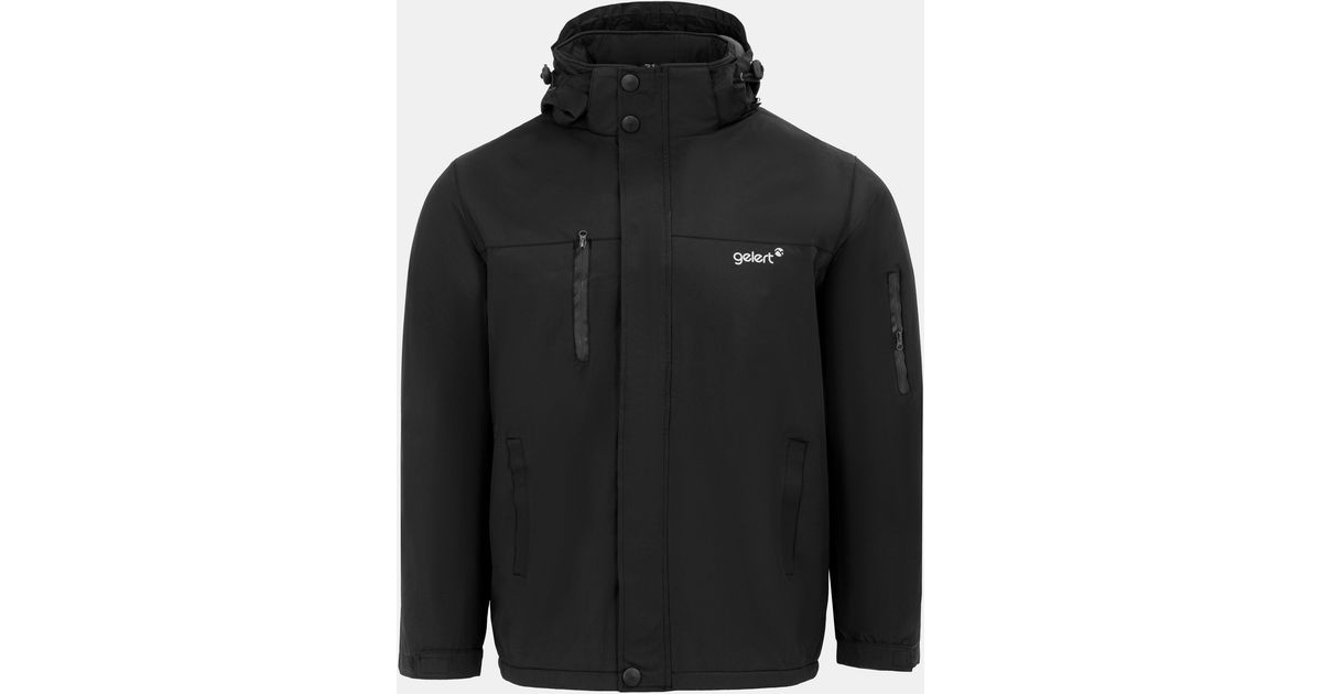 Gelert Fleece Lined Outdoor Jacket in Black for Men | Lyst UK