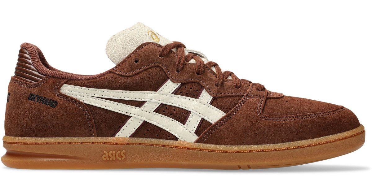Asics Skyhand Low-Top Trainers in Brown | Lyst UK