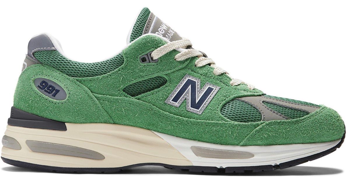 New Balance 991V2 Runners in Green for Men | Lyst UK
