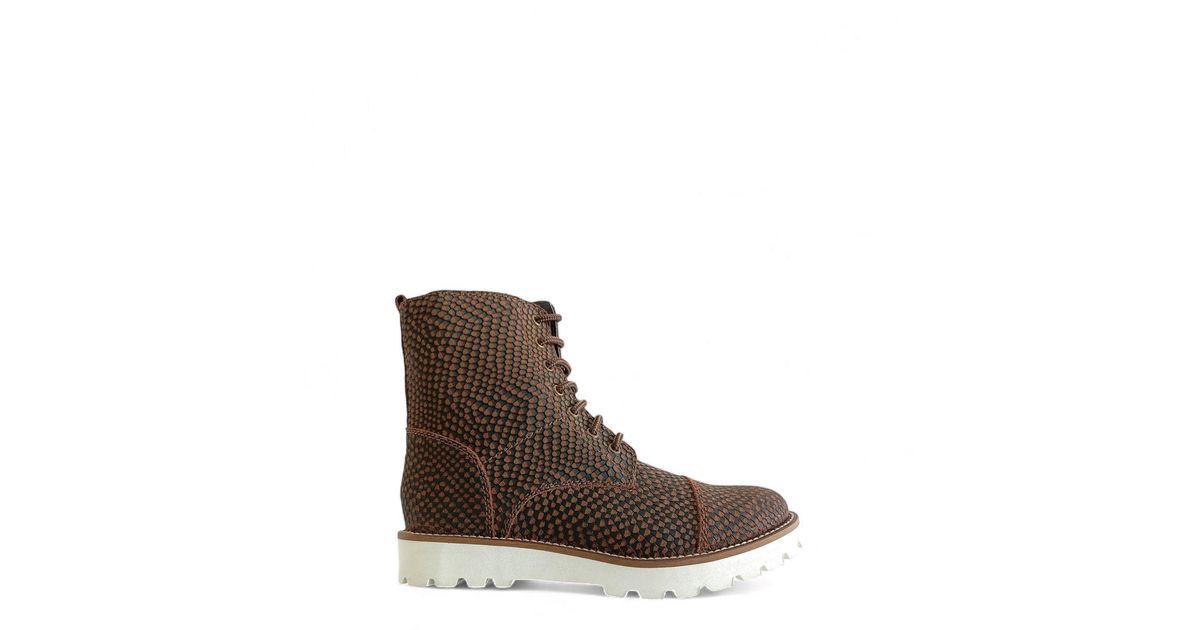 Firetrap Lizzy Hiker Rugged Boots in Brown | Lyst UK