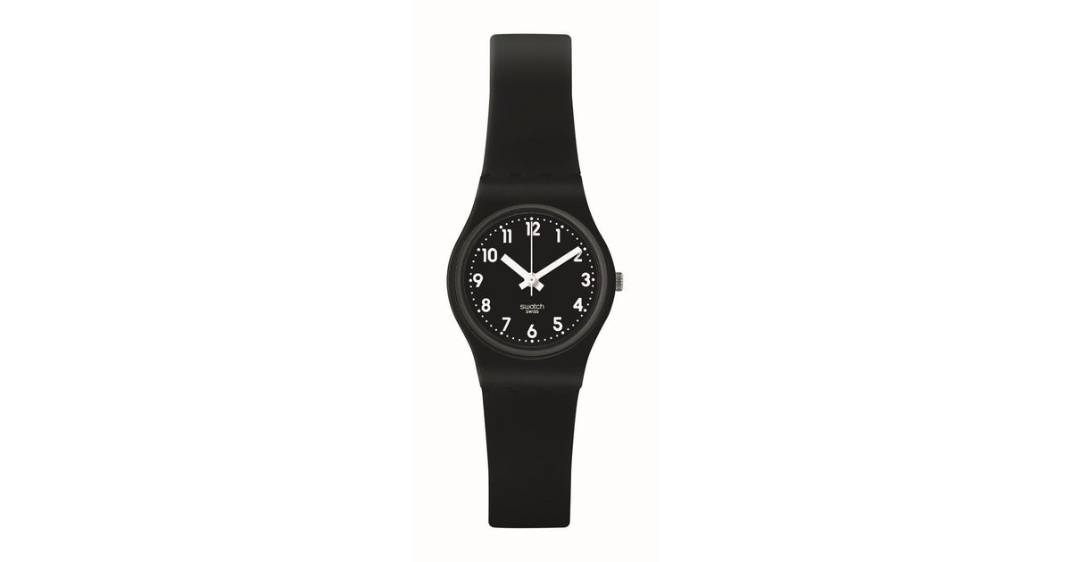 Swatch Analogue Quartz Watch in Black | Lyst UK