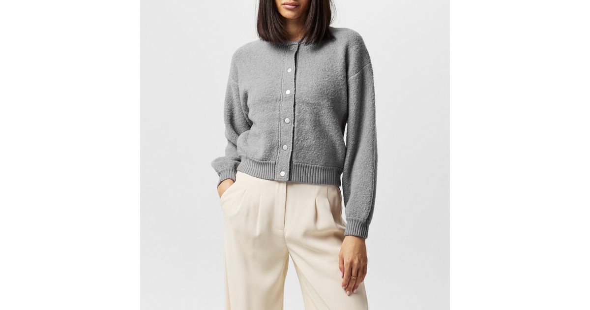 French Connection Melissa Knitted Cardigan in Grey | Lyst UK