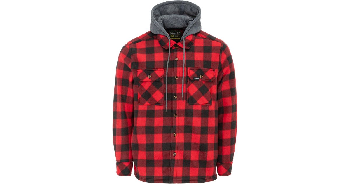 Gelert Sherpa Hooded Jacket in Red for Men | Lyst UK