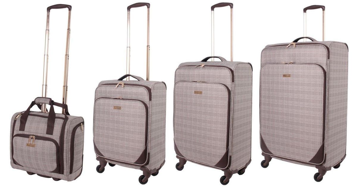London Fog Camberley Soft Shell Suitcase Luggage With Wheels | Lyst UK