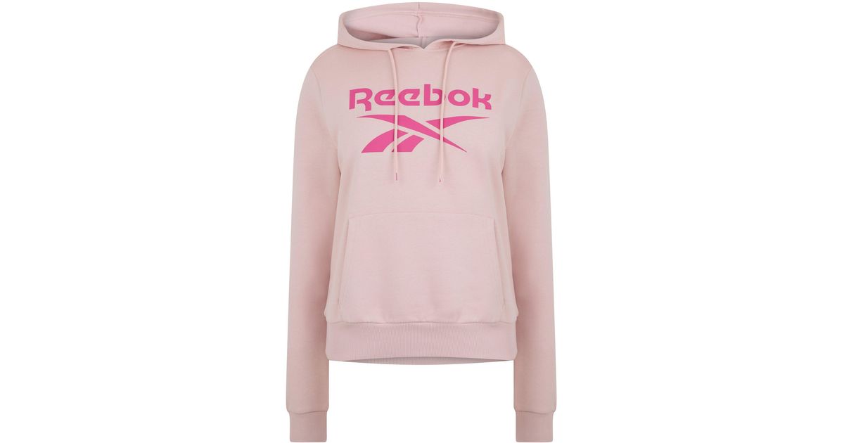 Reebok Tech Fleece Hoodie in Pink | Lyst UK