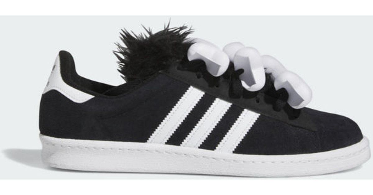 adidas Originals X Jeremy Scott Bones Campus 80 Trainers in Black for ...