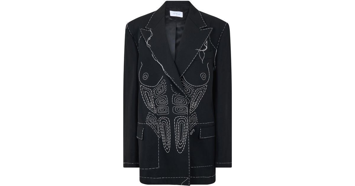 Off-White c/o Virgil Abloh Suit Jacket in Black | Lyst UK