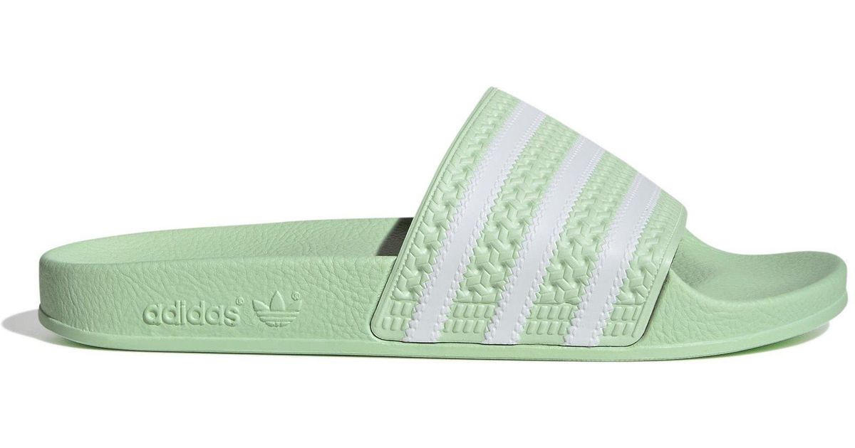 adidas Originals Adilette Sports Sandal in Green | Lyst UK
