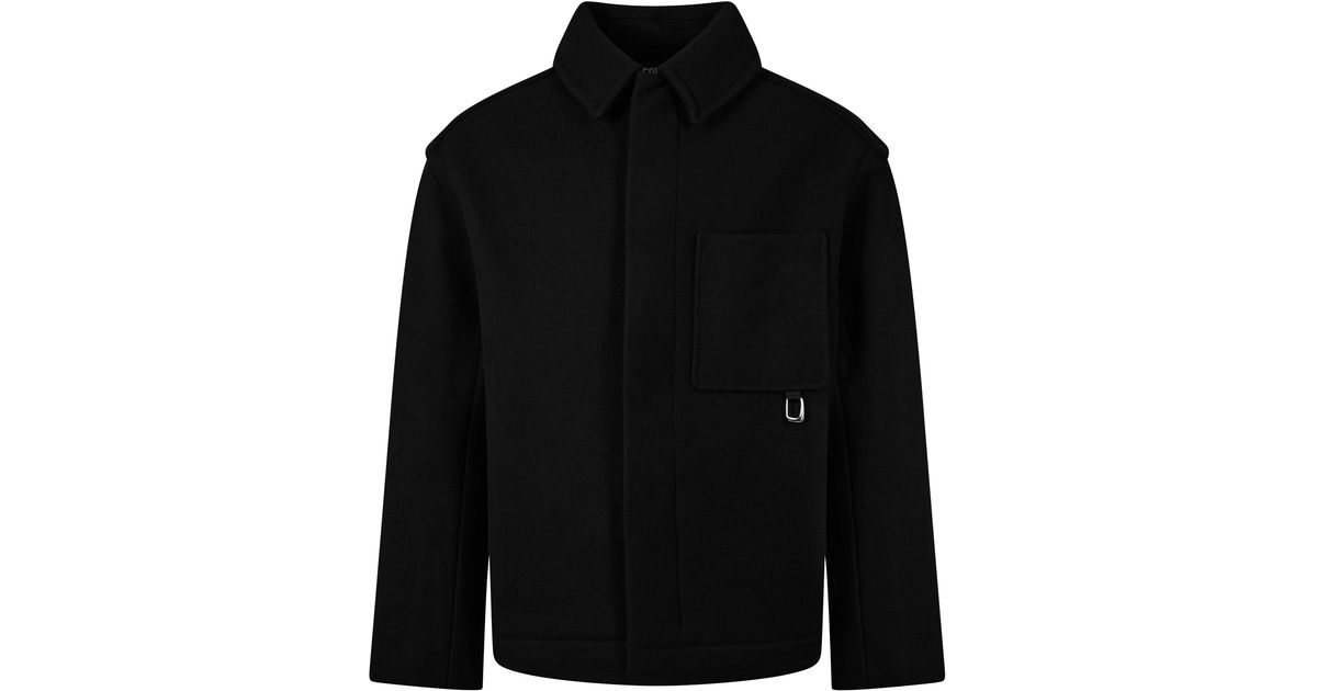 Jacquemus Cropped Coach Jacket in Black for Men | Lyst UK