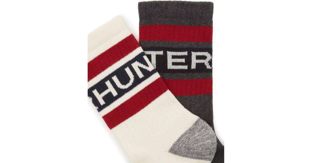 HUNTER 2 Pack Socks in Red for Men | Lyst UK