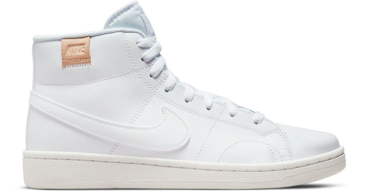 Nike Court Royale 2 Mid Top Trainers in White | Lyst UK