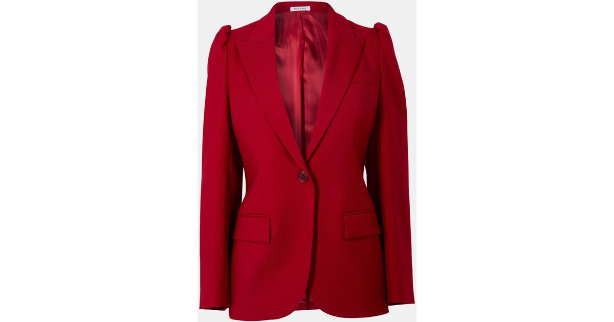 McQueen Alex Blazer in Red | Lyst UK