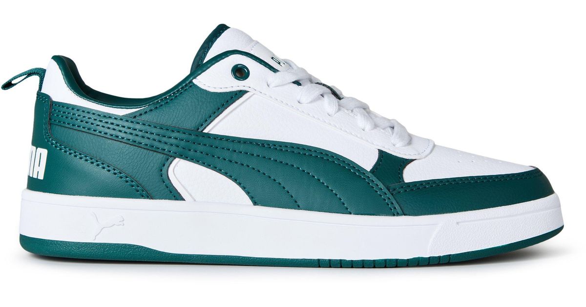 PUMA Adults Dribble Court Trainers in Green | Lyst UK