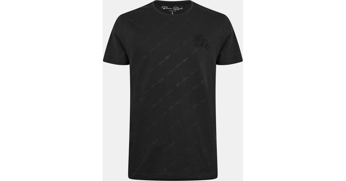 Born Rich Skript T-Shirt in Black for Men | Lyst UK