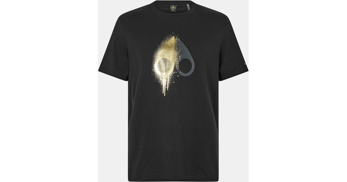 Moose Knuckles August Regular Fit T-Shirt in Black for Men | Lyst UK