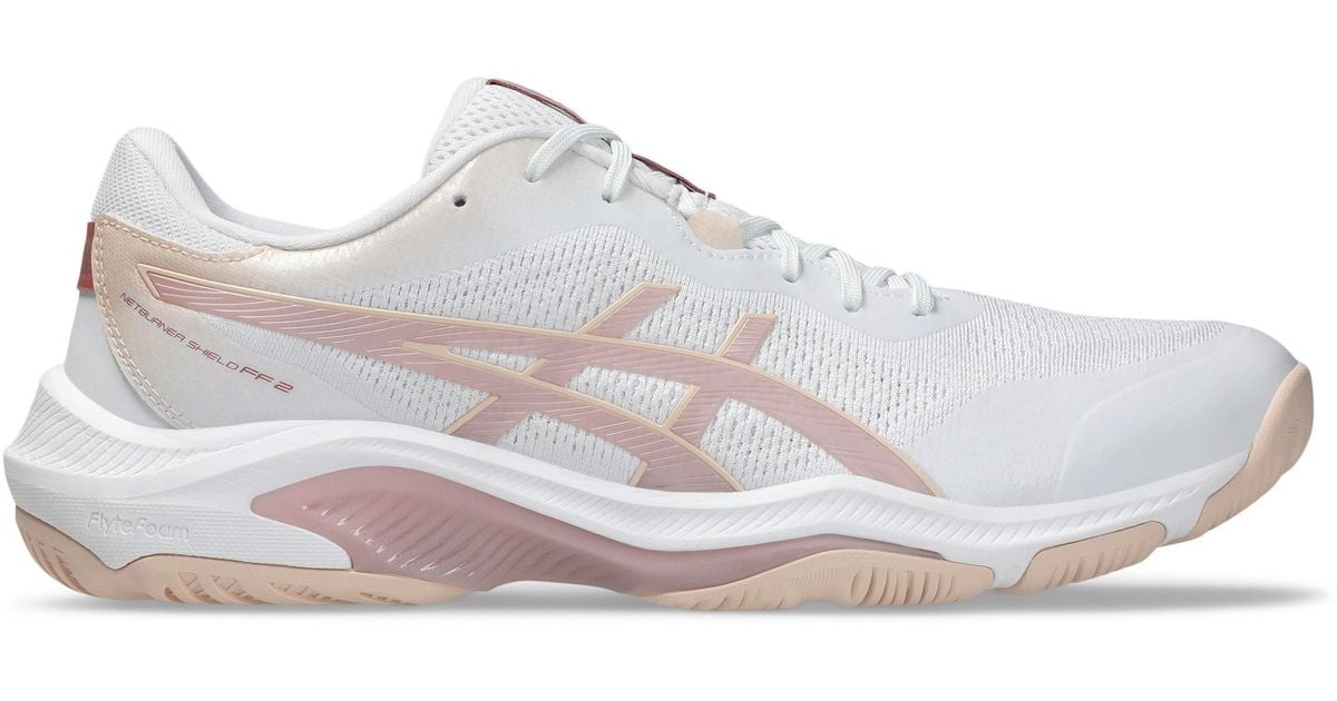 Asics Netburner Shield Ff 2 Netball Shoes in White | Lyst UK