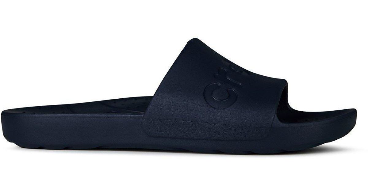 Crocs™ Adults Logo Sliders in Blue | Lyst UK