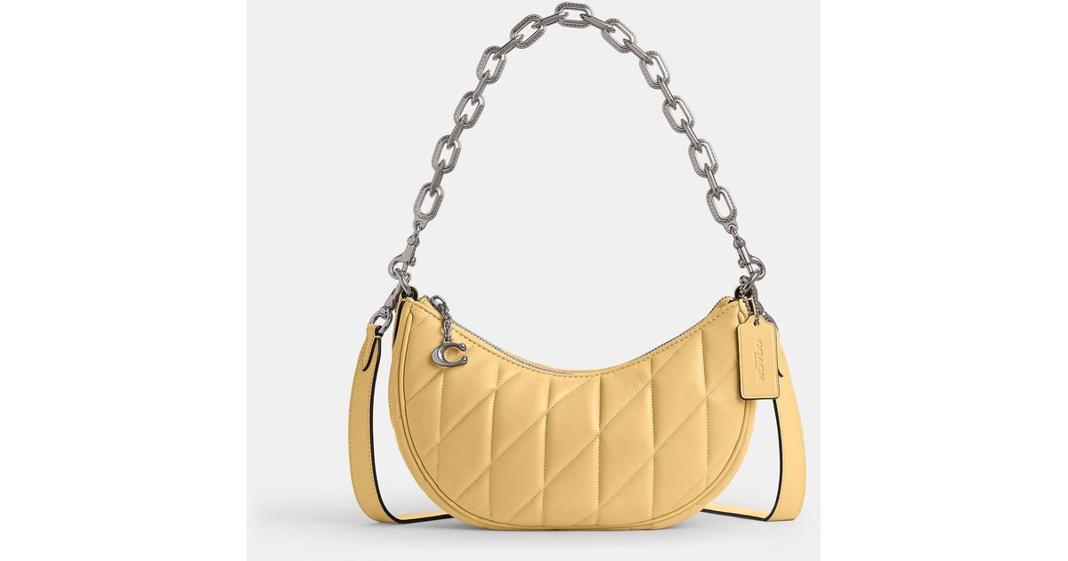 COACH Quilted Mira Shoulder Bag in Metallic | Lyst UK