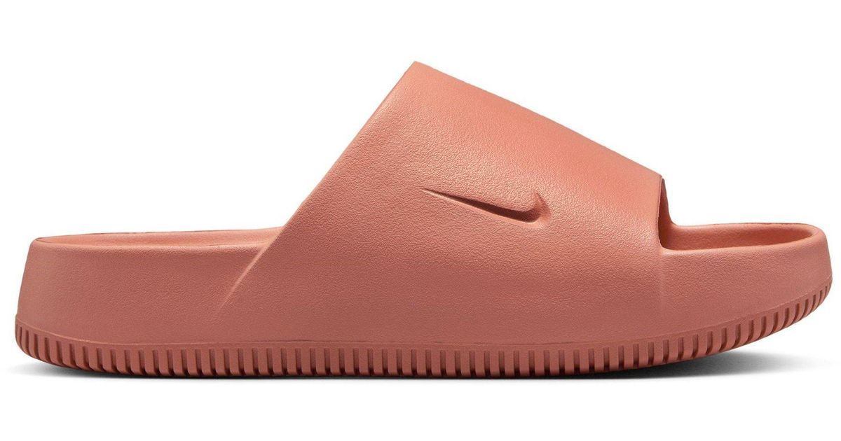Nike Calm Slides in Pink | Lyst UK