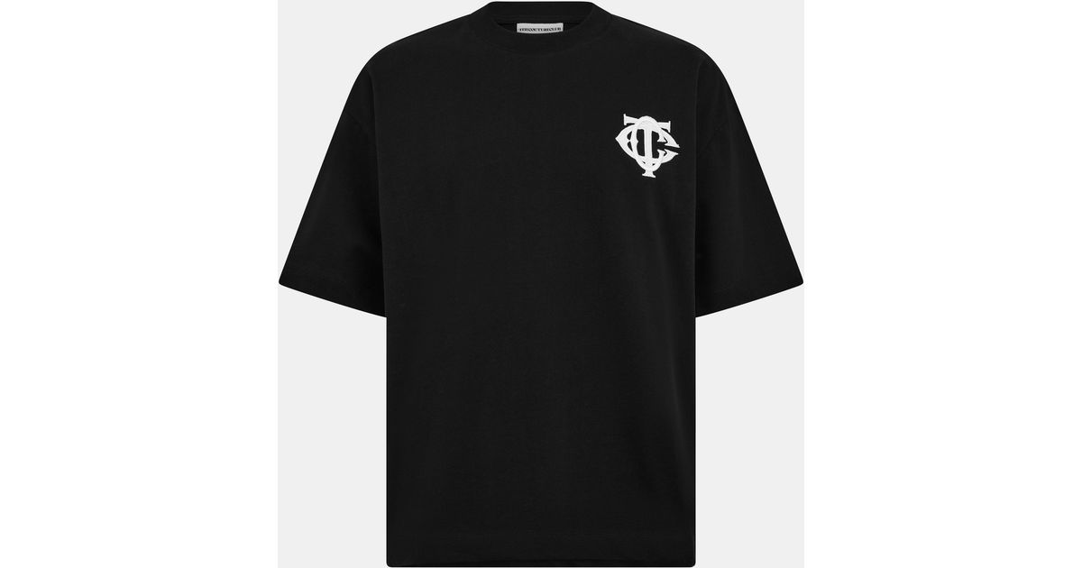 The Couture Club Monogram T-Shirt in Black for Men | Lyst UK