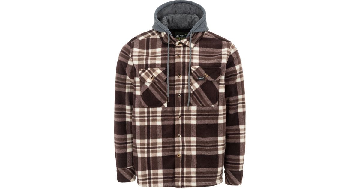 Gelert Sherpa Hooded Jacket in Brown for Men | Lyst UK