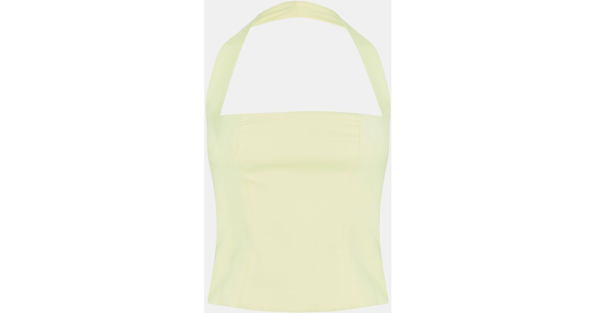 Odd Muse Ultimate Muse Halter Top in Yellow | Lyst UK