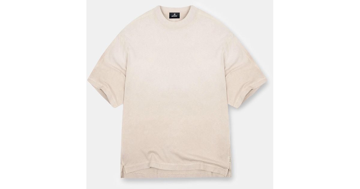 Represent Stepped Hem T-Shirt in Natural for Men | Lyst UK