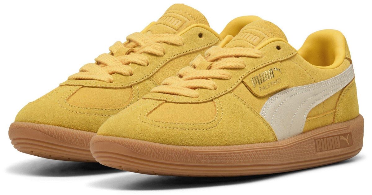 PUMA Palermo Trainers in Yellow | Lyst UK