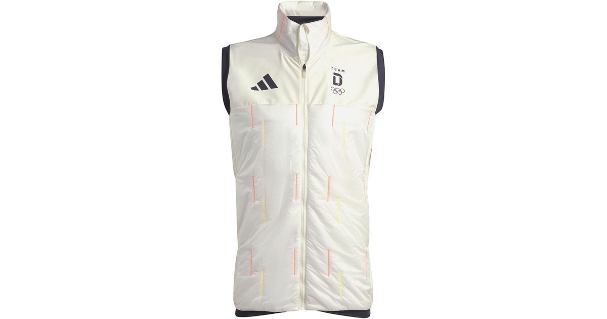 adidas Team Germany Vest in White for Men | Lyst UK