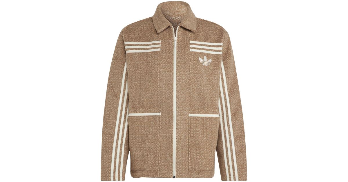adidas Originals Adidas Adicolor 70S Track Top in Natural for Men | Lyst UK
